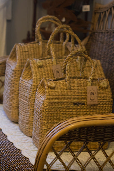 Håndflettet stråveske – Cottage garden Shop